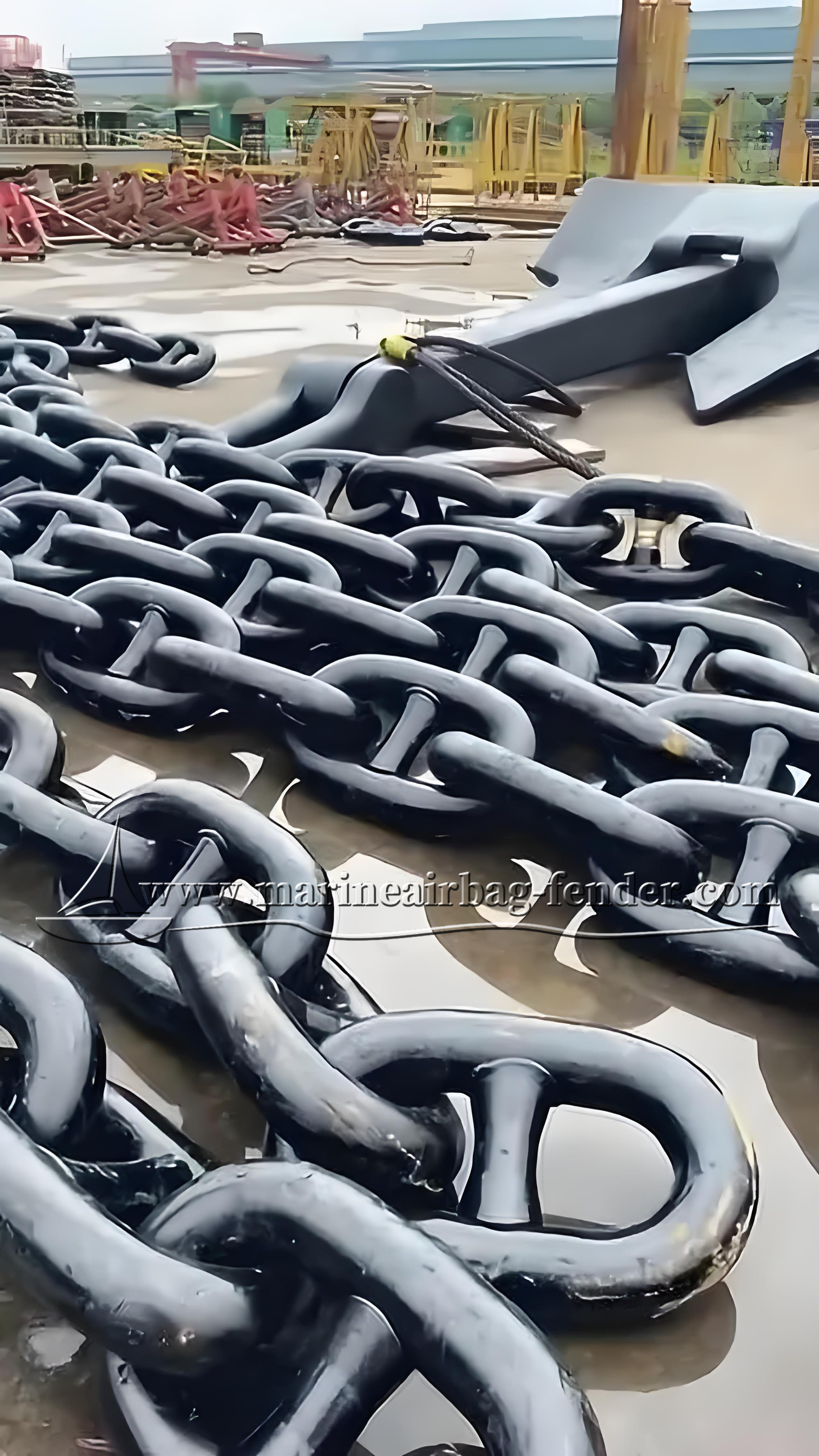 Corrosion Resistant Mooring Chain Galvanized Carbon Steel Ship Anchor Chain
